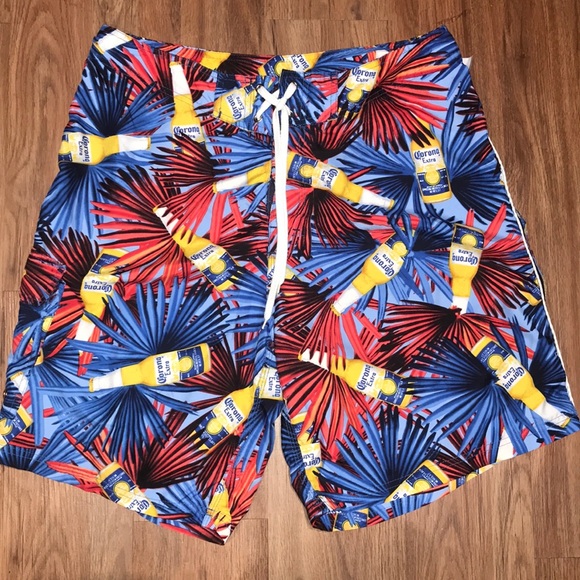 Corona | Swim | Corona Extra Beer Board Shorts Swim Trunks Palm | Poshmark
